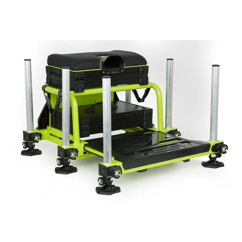 Kosz wędkarski siedzisko Matrix Superbox S25 Lime. GMB148