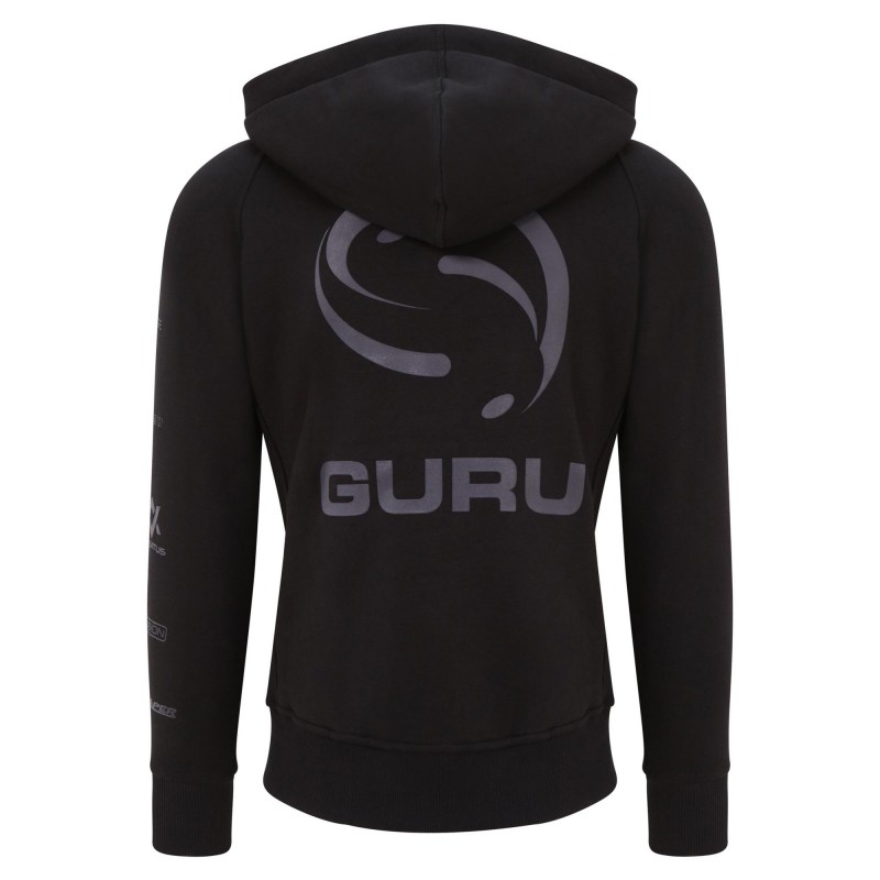 Bluza Z Kapturem Guru Hoodie Semi Logo Black - XXXL